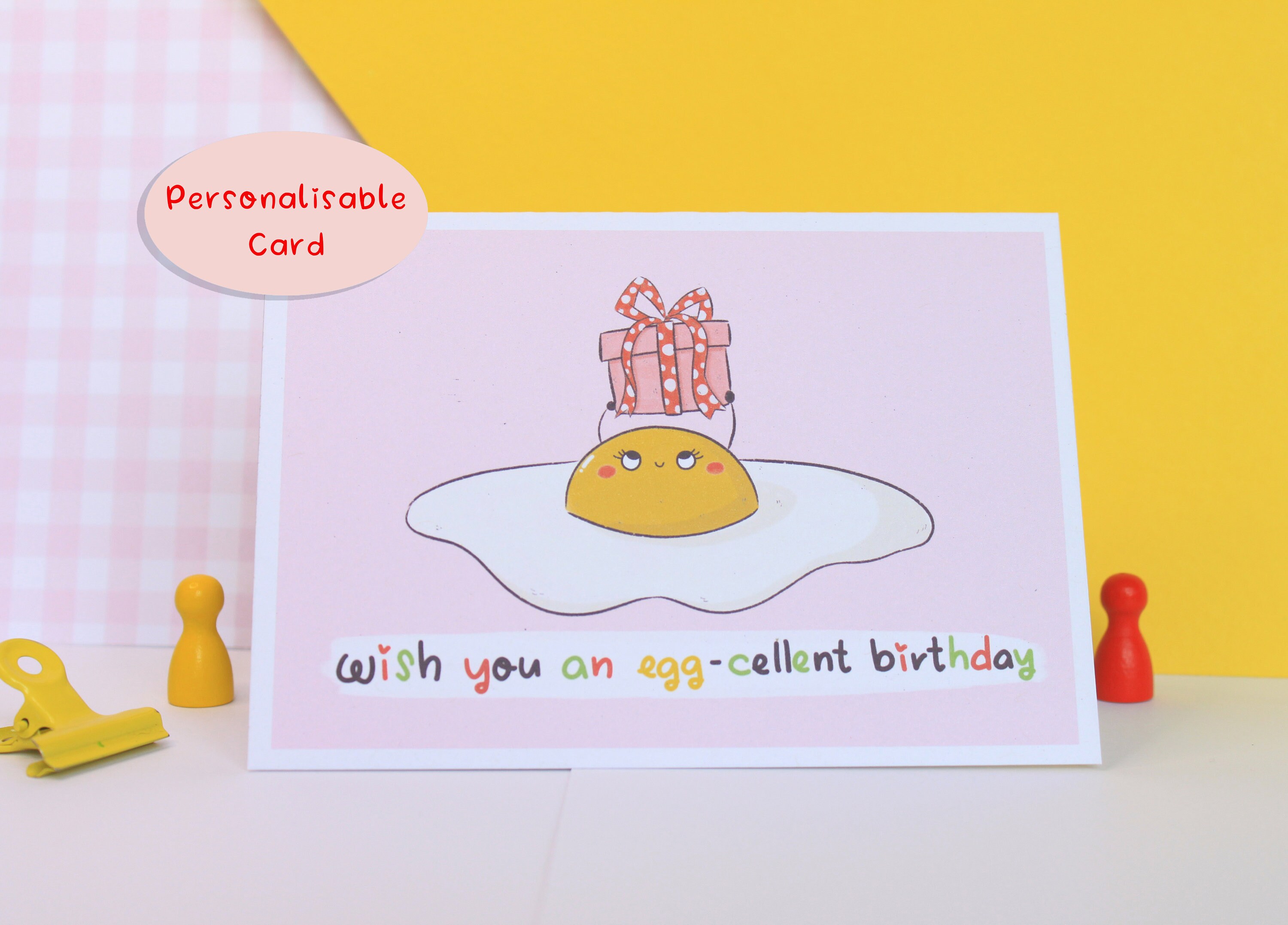 Funny Birthday Card With Egg Illustration Cute Birthday Card - Etsy
