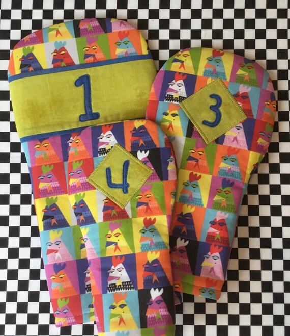 POP ART CHICKENS Golf Head Cover | Etsy