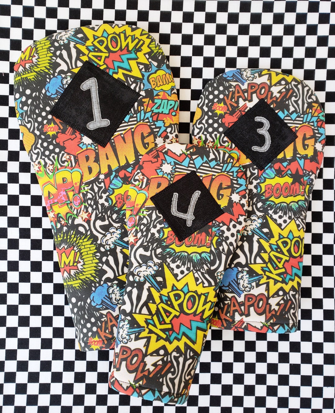ZAP BAM KAPOW Golf Head Cover - Etsy