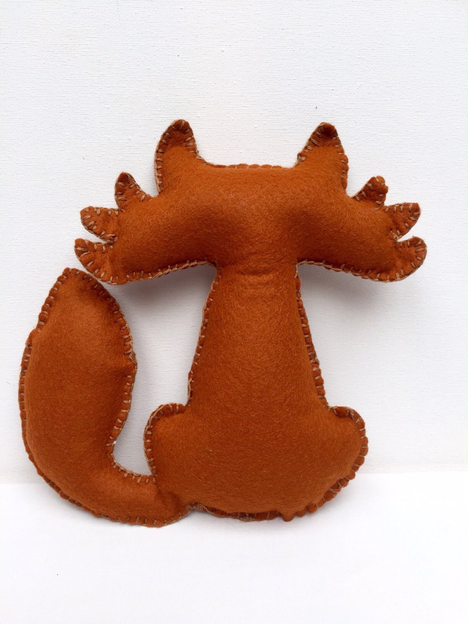 Fox Soft Toy, Felt Fabric Stuffed Animal, Baby Girl Boy Nursery Gift ...