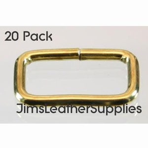 3/4 Wire Loops 20 Pack Brass Plated Steel Also Known - Etsy