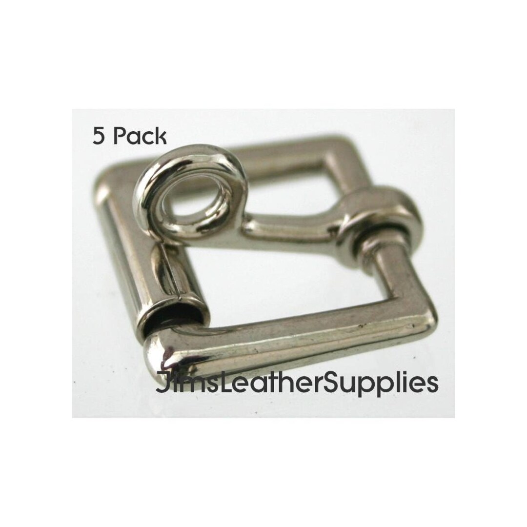 Five 1/2" LOCKING Buckles - Heel Bar With True Roller - Nickel Plated ...