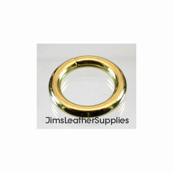 3/4 O Ring Welded 10 Pack Brass Plated Steel 4.5mm - Etsy