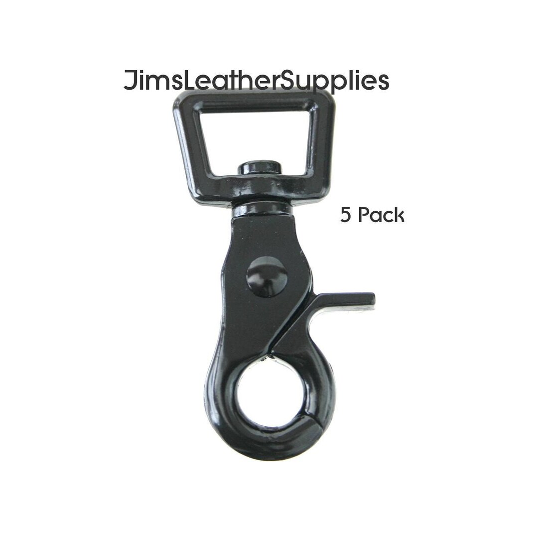 5 Pack Black 3/4" Scissor Snap (also Called Suspender Clip or Trigger ...