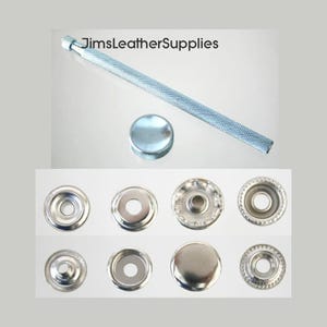 Snap Repair Kit and 10 Snaps - Ligne (line) 24 Nickle Plated Steel ...