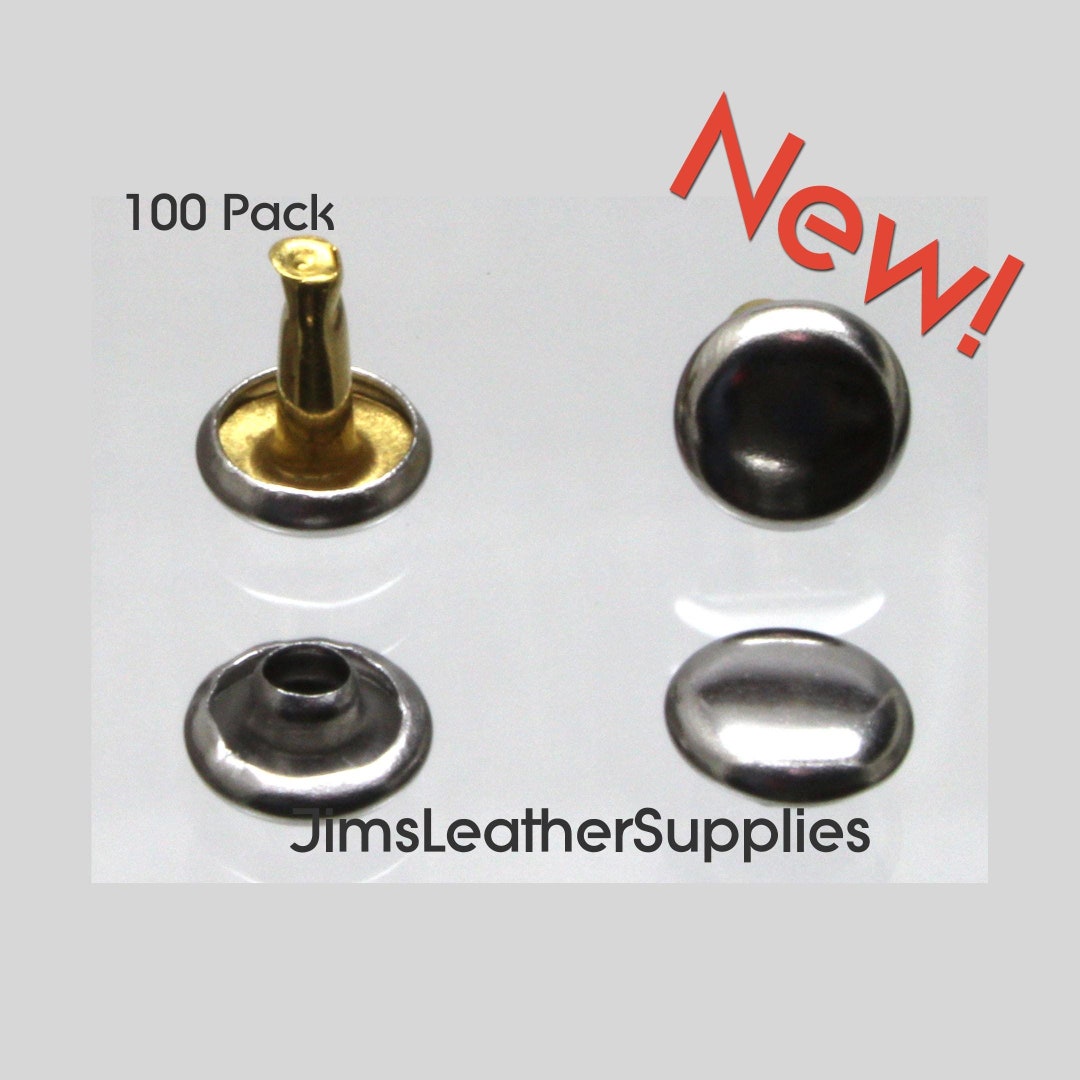 Stainless Steel and Brass Rivets 6mm Cap 6mm Post 100 Pack (735) - Etsy
