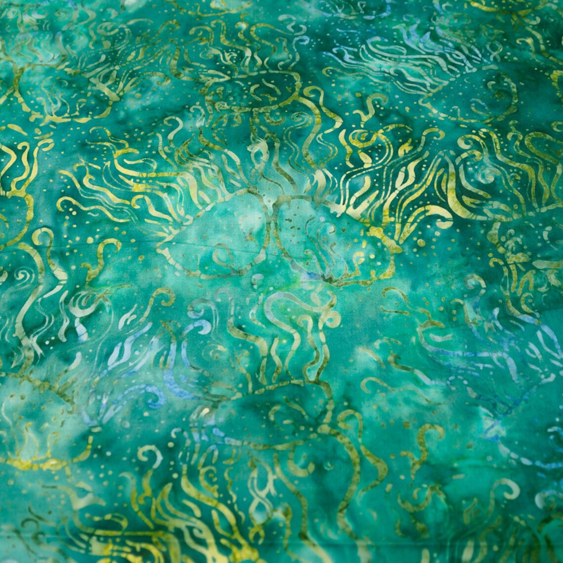 Artisan Batiks: Coral Reef Imported Batik Fabric - Etsy