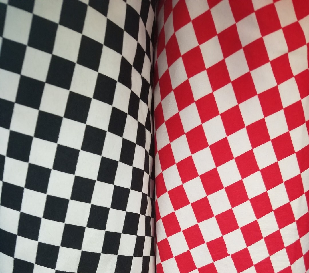 Racing Checker 1/2 Inch Cotton/poly Fabric - Etsy