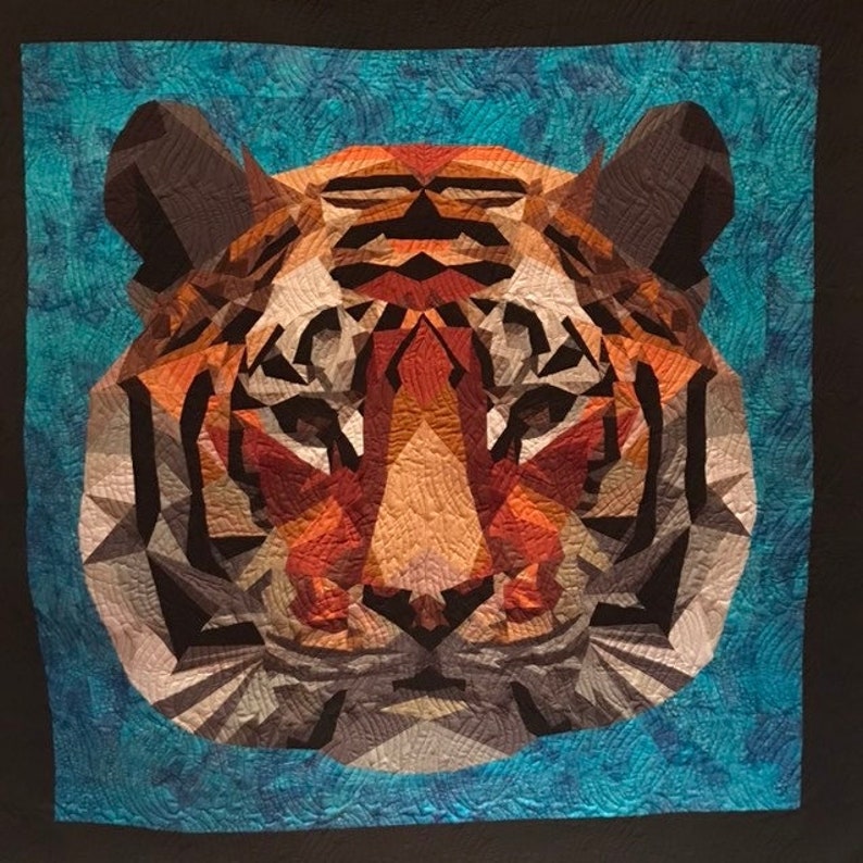 Tiger Paper Piecing Kit - Etsy