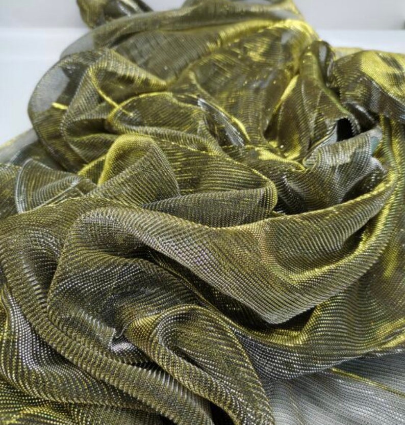 4 Way Stretch Metallic Iridescent Mesh Fabric - Etsy