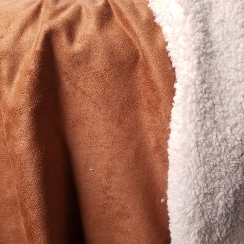 Bonded Sherpa Fabric Suede Fabric Faux Fur Fabric Winter - Etsy