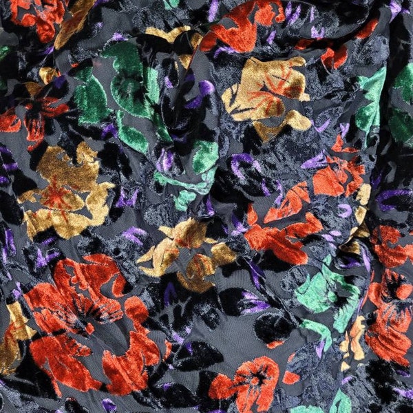 Burnout Velvet Fabric - Etsy