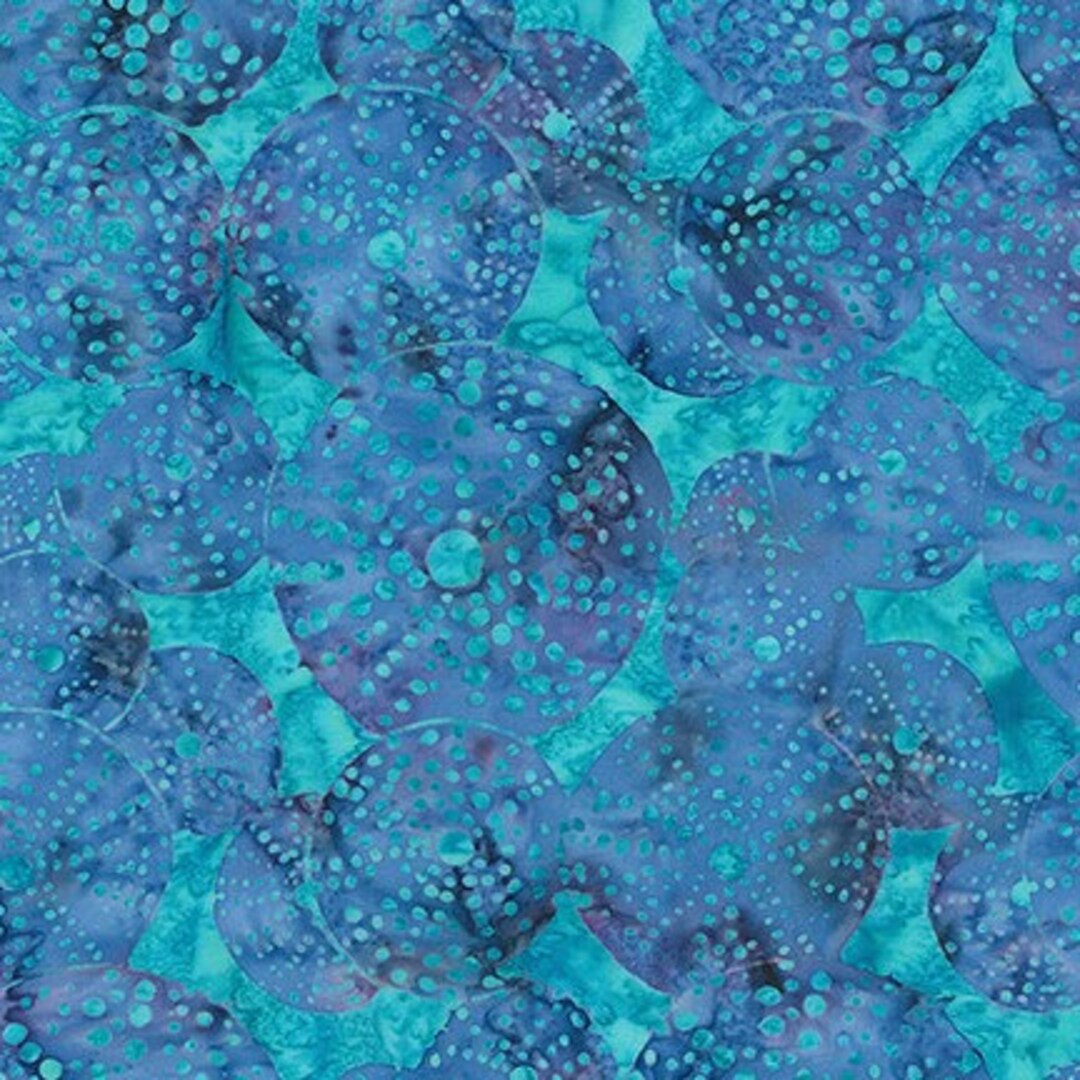 Artisan Batiks: Coral Reef Imported Batik Fabric - Etsy