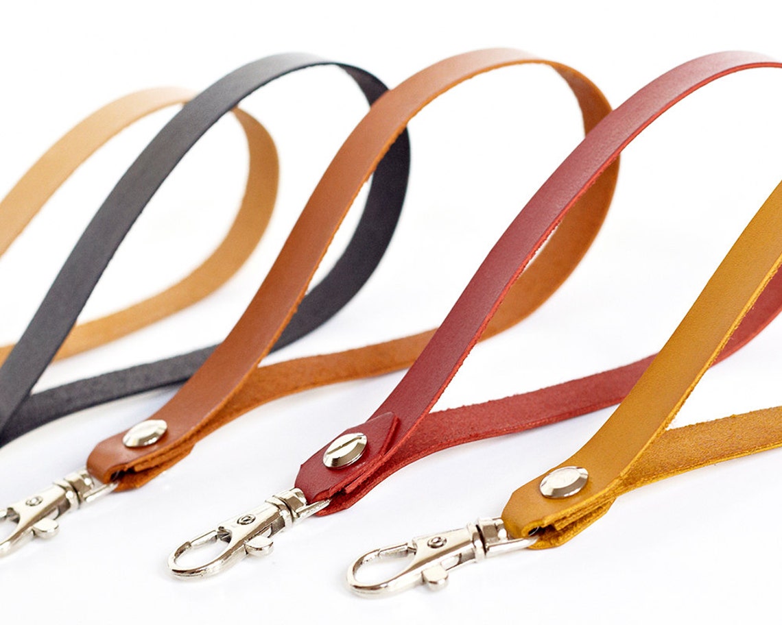 Leather Keyholder Keyring Wrist Strap Leather Keychain - Etsy