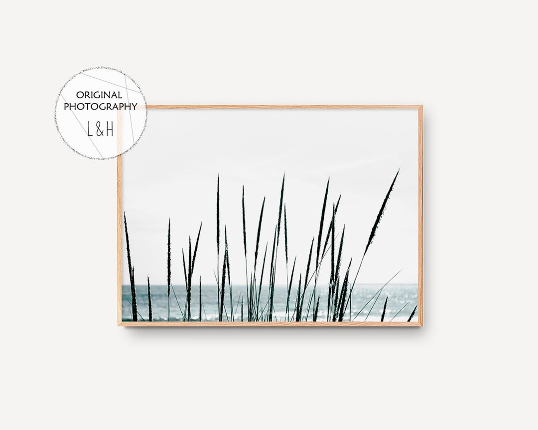 Beach Print, Sea Grass Water Print, Printable Wall Art, Landscape ...