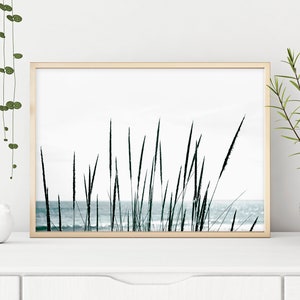 Beach Print, Sea Grass Water Print, Printable Wall Art, Landscape ...