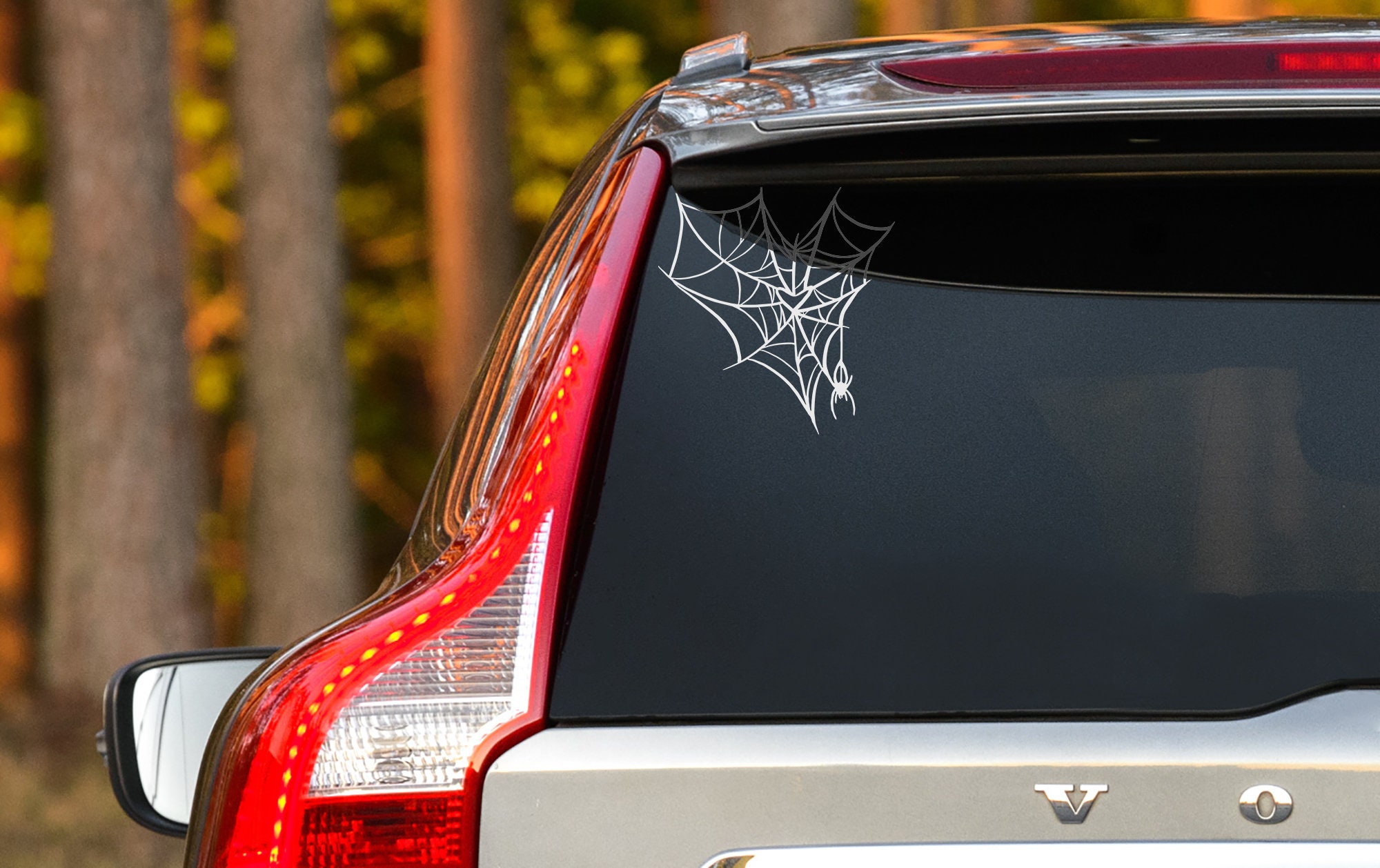 Spider Web Sticker Goth Car Accessories Goth Car Decal Goth - Etsy