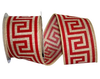 Greek key ribbon | Etsy