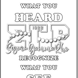 Ladies of Sgrho Adult Coloring Book Gift: Sigma Gamma Rho Sorority ...