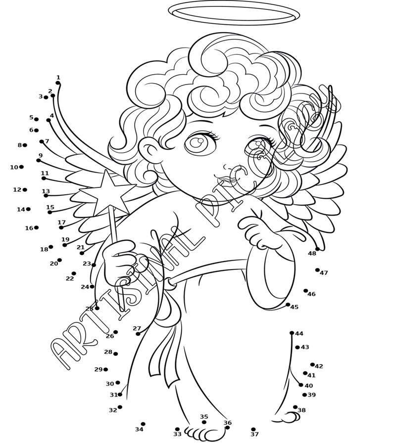 Little Angels Printable Activity Pages | Little Angels Dot-to-dot ...