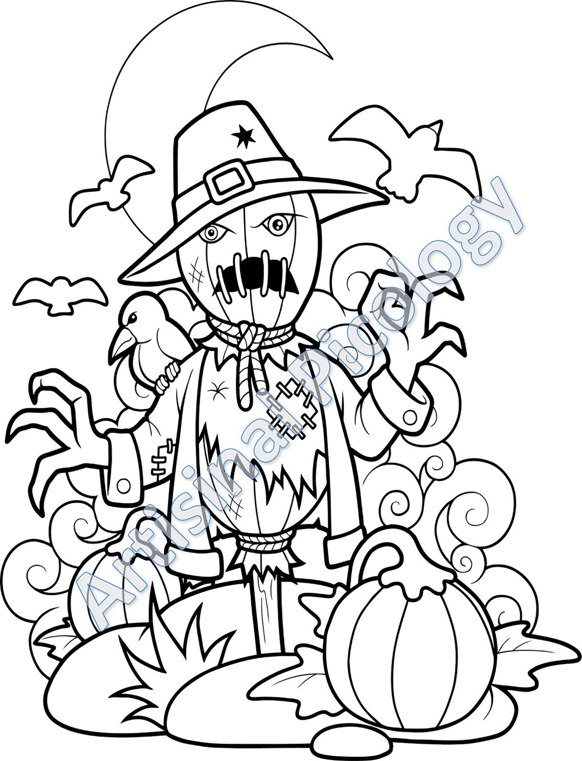 Halloween Holiday Coloring Pages Halloween Coloring Sheets - Etsy