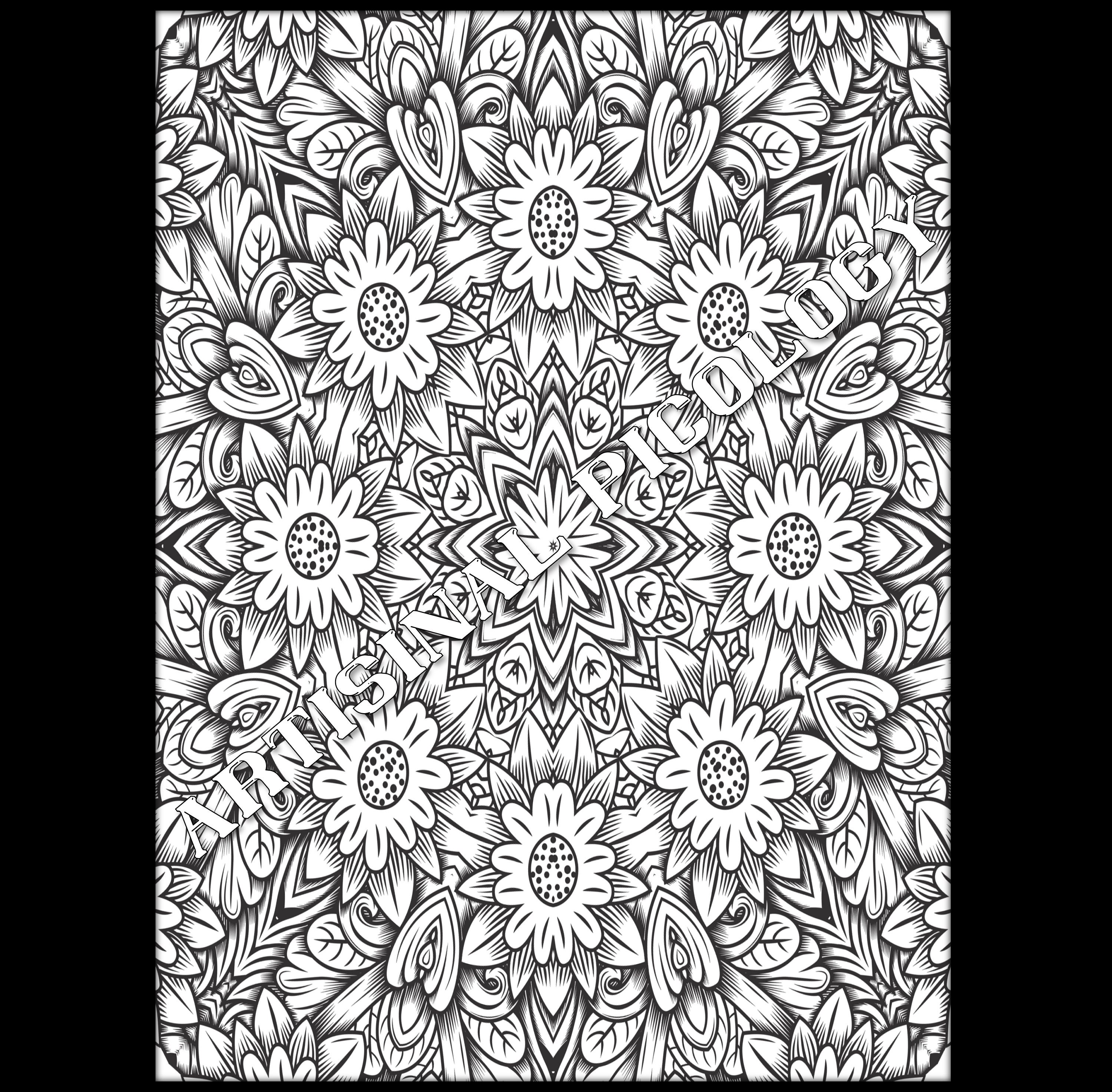 Amazing Intricate Patterns Adult Coloring Pages With 50 Detailed ...