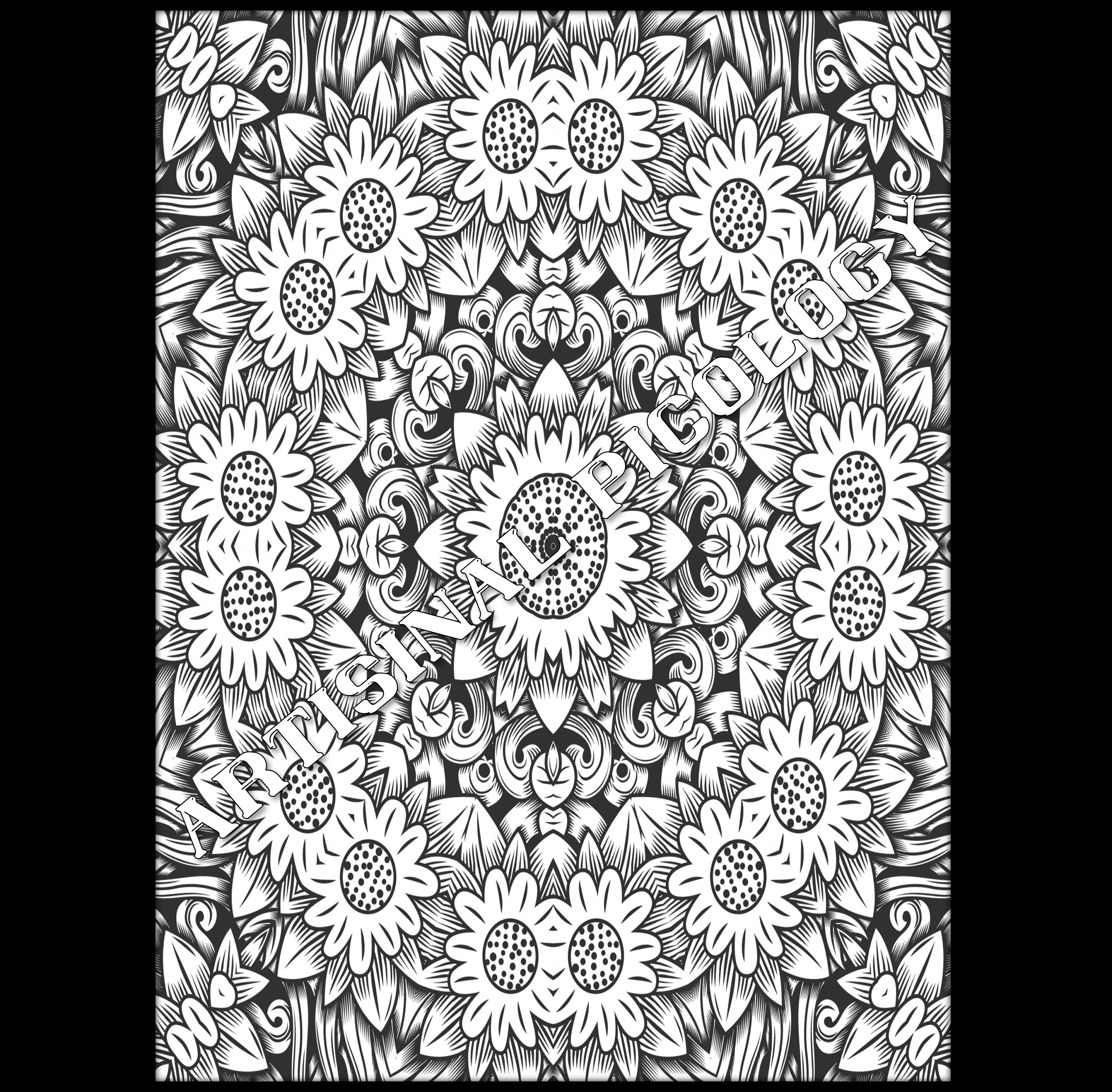 Amazing Intricate Patterns Adult Coloring Pages With 50 Detailed ...