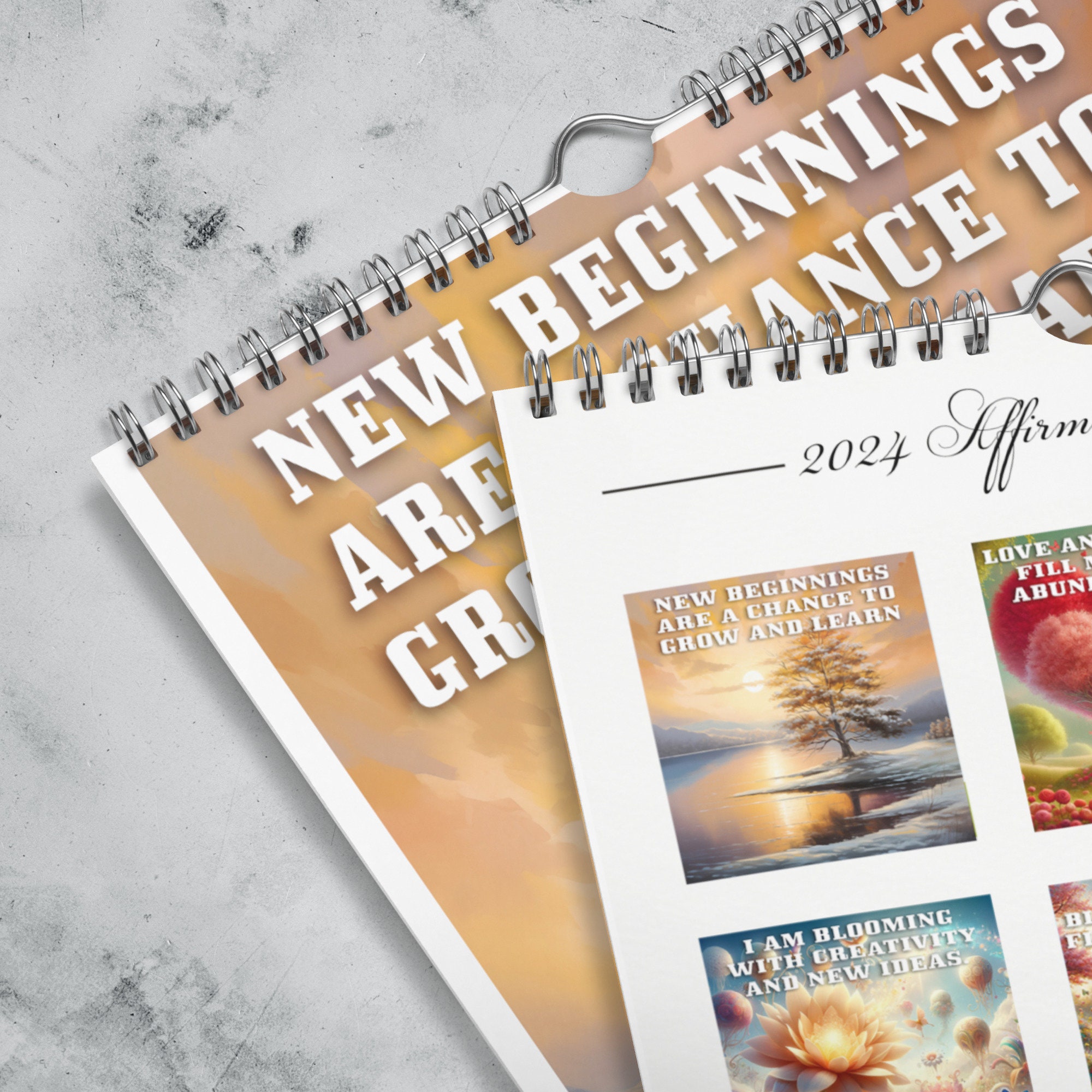 Empower Your Year: 2024 Affirmations Wall Calendar - Etsy