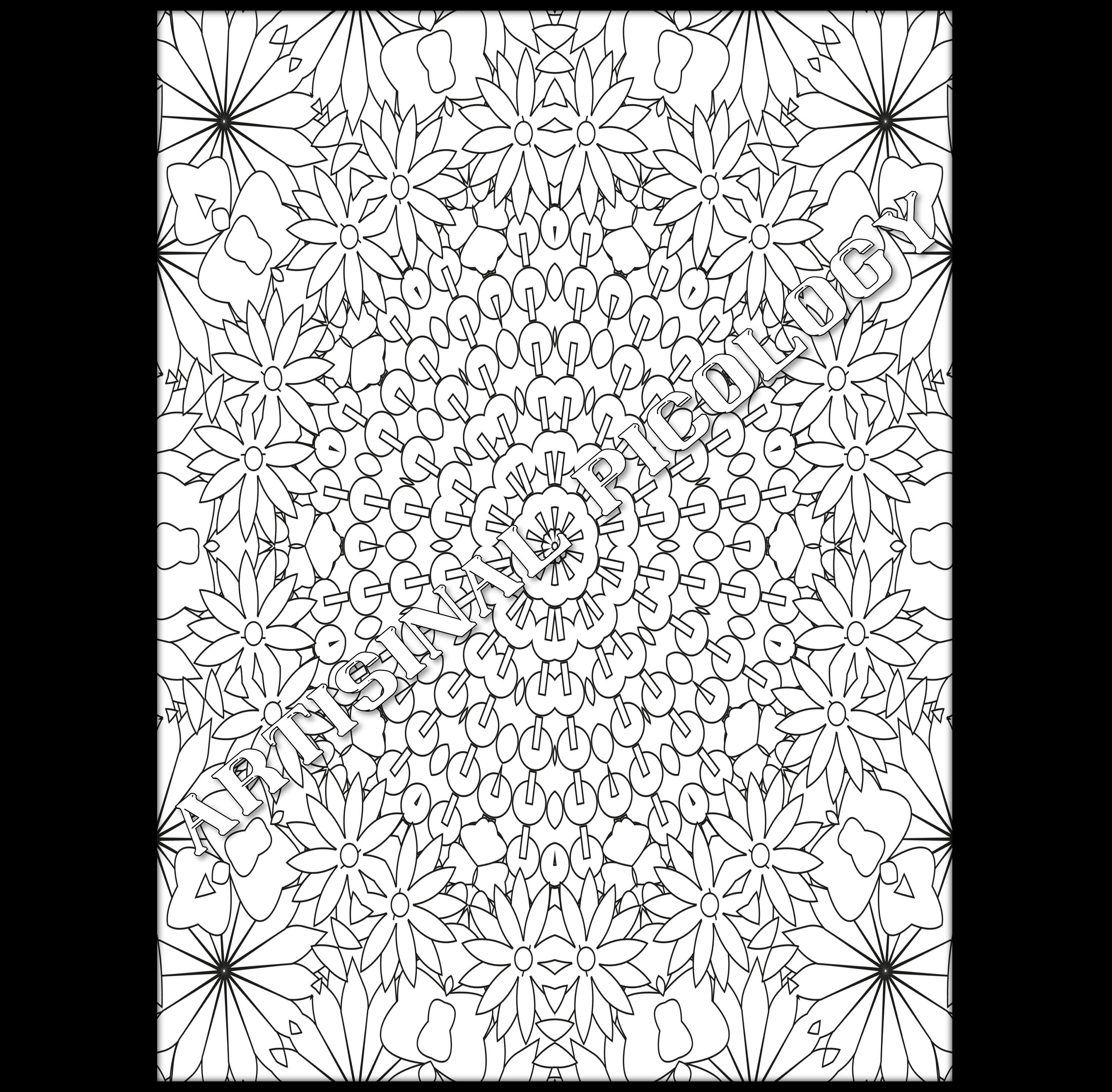 Amazing Intricate Patterns Adult Coloring Pages With 50 Detailed ...