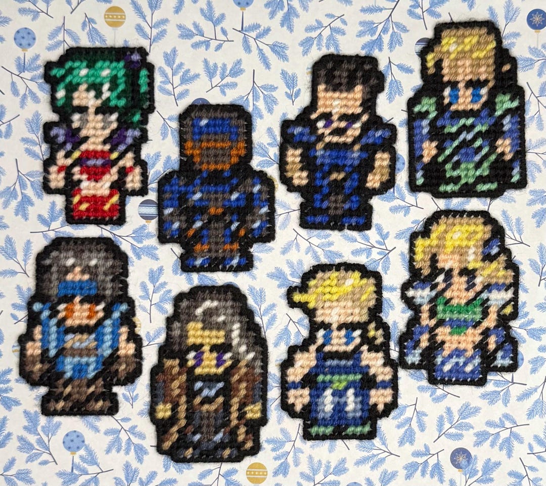 Final Fantasy 6 Ornaments/handmade Yarn Video Game Wall Decor/terra ...