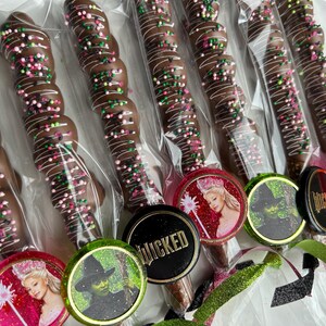 Wicked Theme Chocolate Pretzels One Dozen (12) Wicked Birthday Treats ...