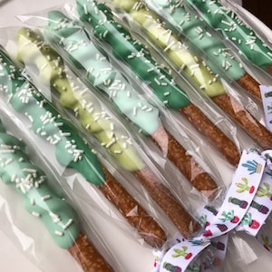 1 Dozen Cactus Chocolate Pretzels, Party Favors, Fiesta Theme, Pinata ...