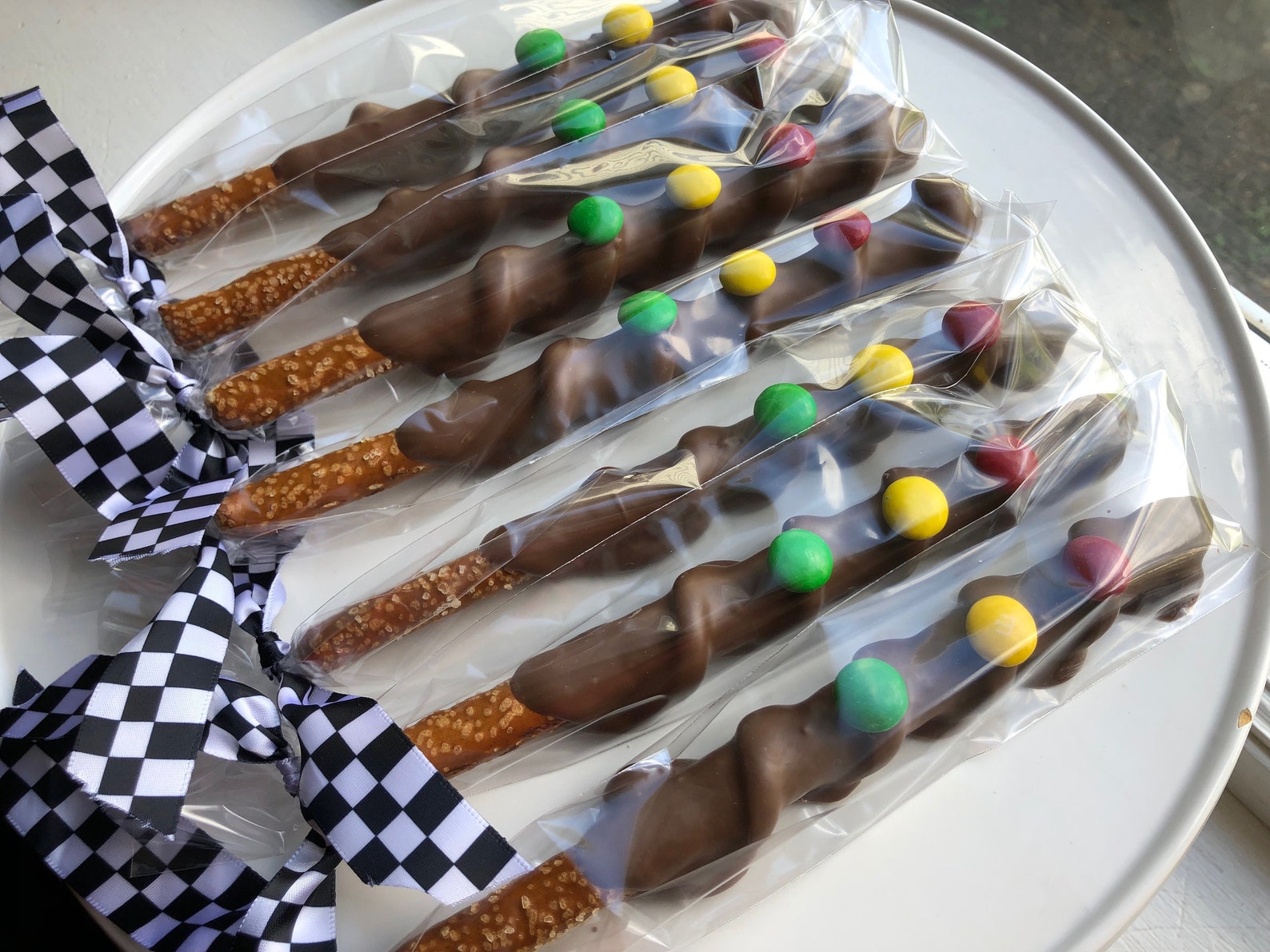 1 Dozen Cars Theme Chocolate Pretzels Car Theme Treats Race - Etsy UK