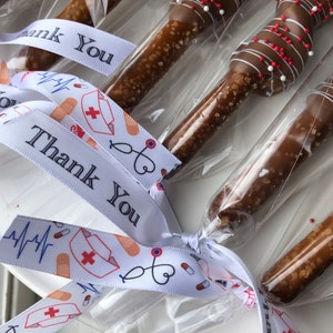 1 Dozen Nurse Chocolate Pretzels, Nurse Theme, RN Cookies, Medical ...