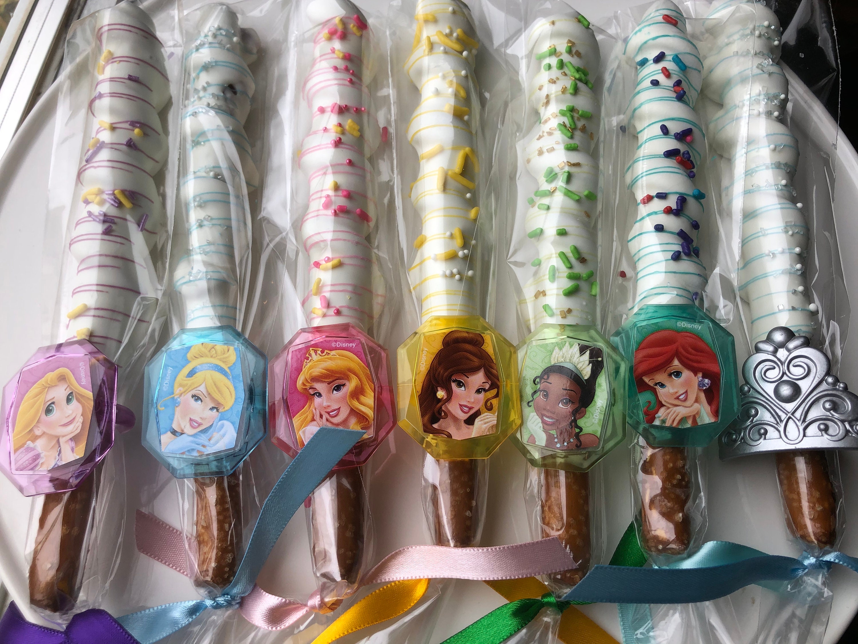 1 Dozen Disney Princess Chocolate Pretzels Disney Princess - Etsy