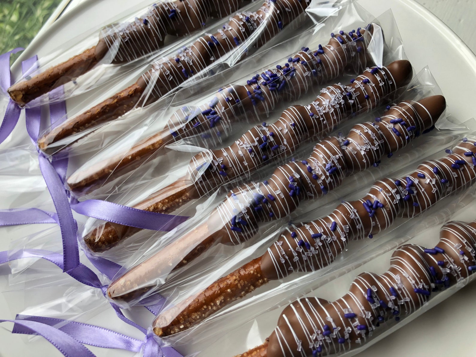 1 Dozen Purple Chocolate Covered Pretzels, Lavender, Lilac, First ...
