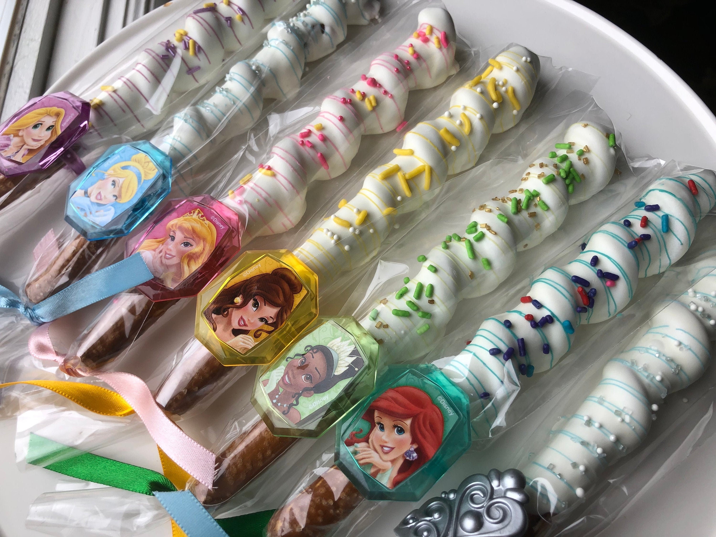 1 Dozen Disney Princess Chocolate Pretzels Disney Princess - Etsy