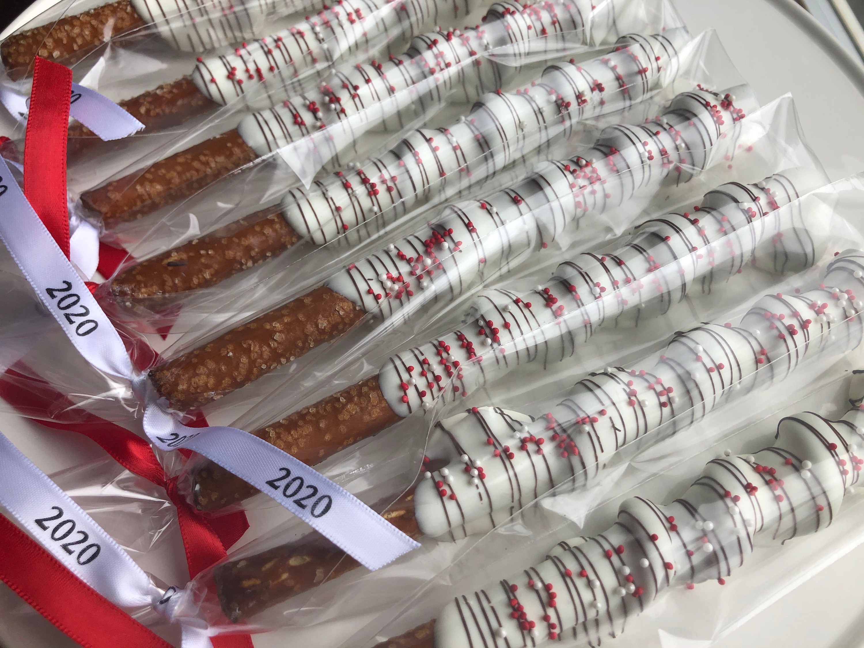 1 Dozen Graduation Chocolate Pretzels, Graduation Favors, Class of 2025 ...