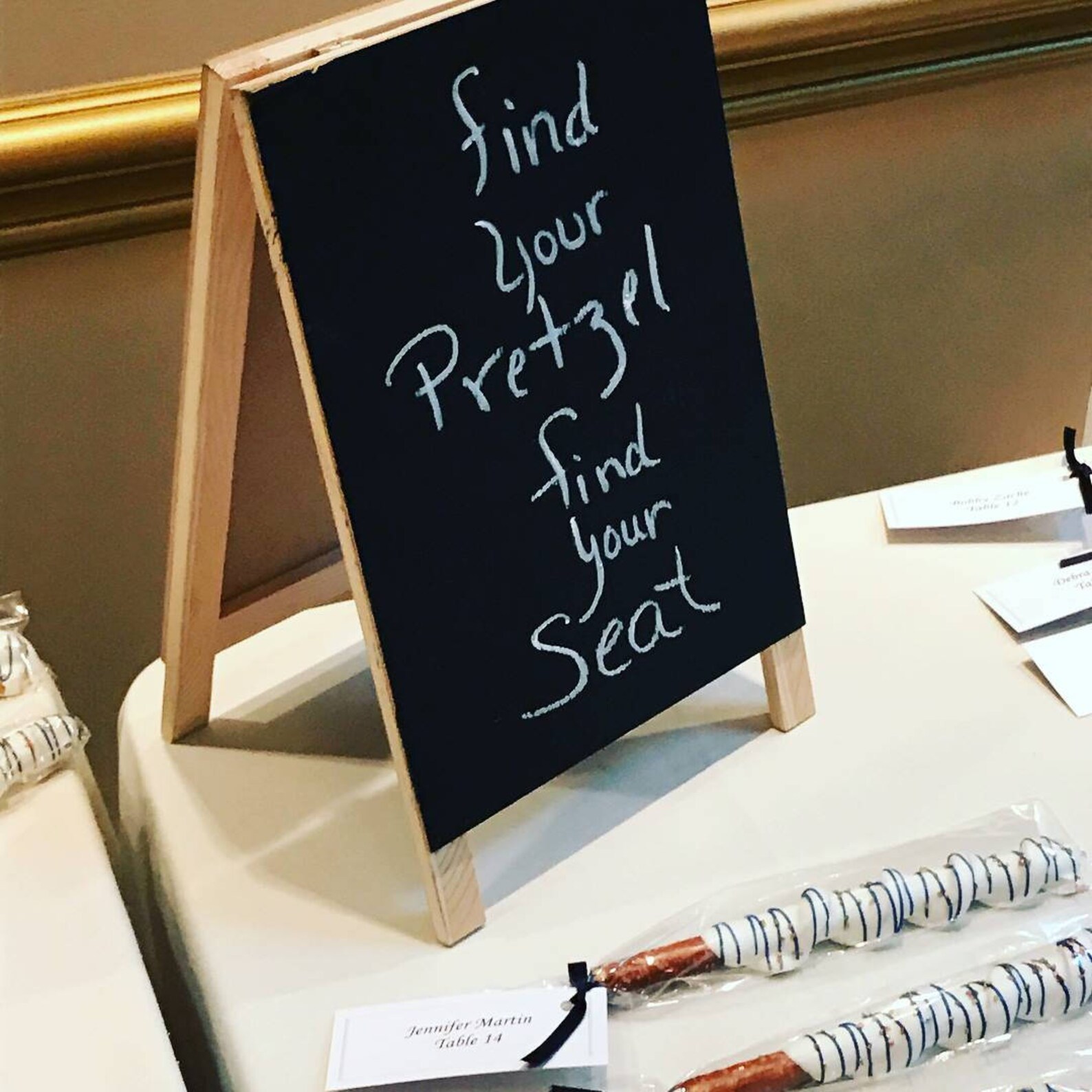 2 Dozen Wedding Favor Chocolate Pretzels Bridal Shower | Etsy