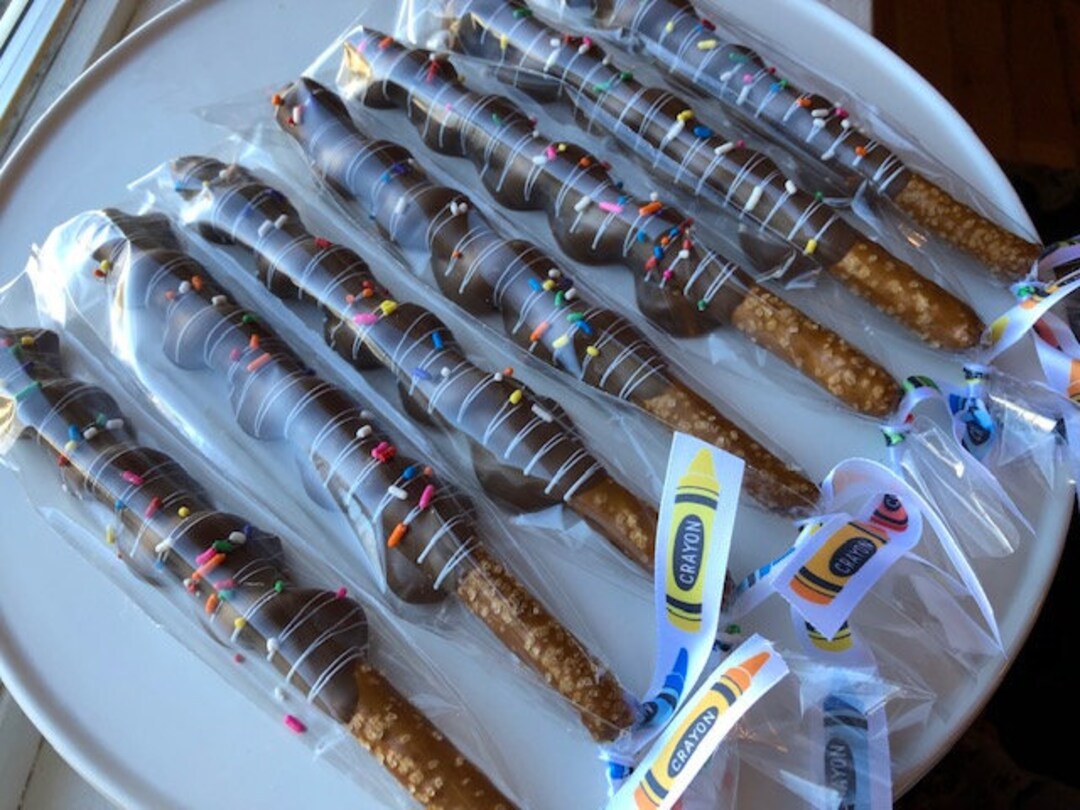 1 Dozen Teacher Chocolate Pretzel Rods, Teacher Gift, Teacher ...