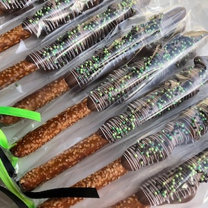 Minecraft Theme Chocolate Pretzels, Minecraft Party, Minecraft Birthday ...