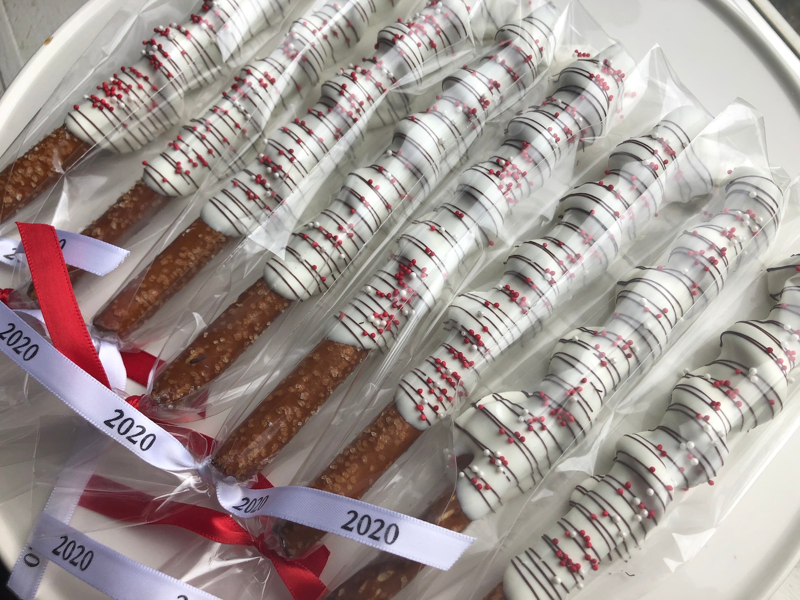 1 Dozen Graduation Chocolate Pretzels, Graduation Favors, Class of 2025 ...