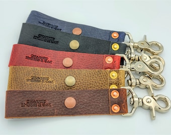 THE SECRET STASH Leather Key Ring Fob With Secret Money | Etsy