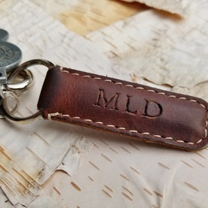 THE SECRET STASH - Leather Key Ring Fob With Secret Money Compartment ...