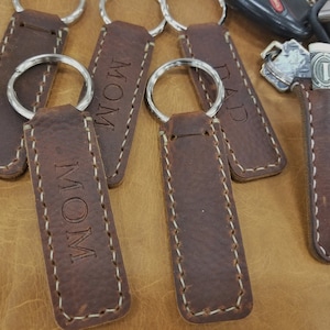 THE SECRET STASH - Leather Key Ring Fob With Secret Money Compartment ...