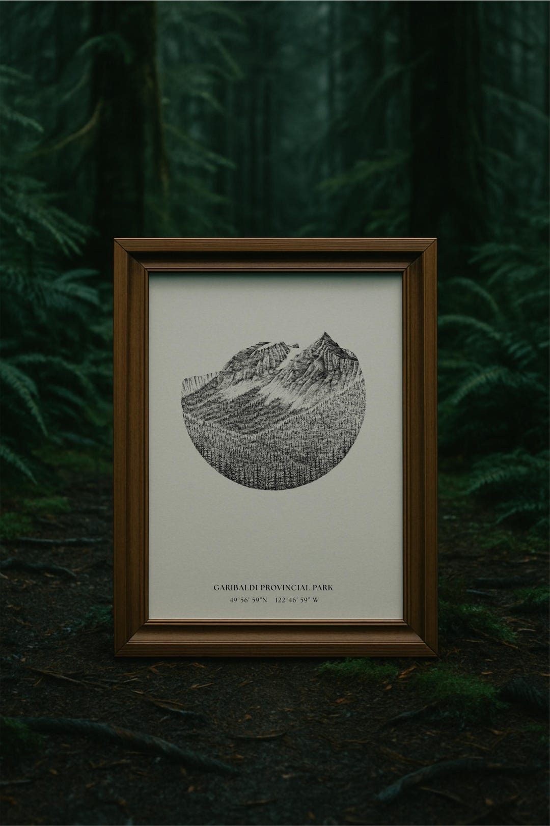 Mount Garibaldi Squamish BC Print: Vancouver Island Pointillism Art - Etsy