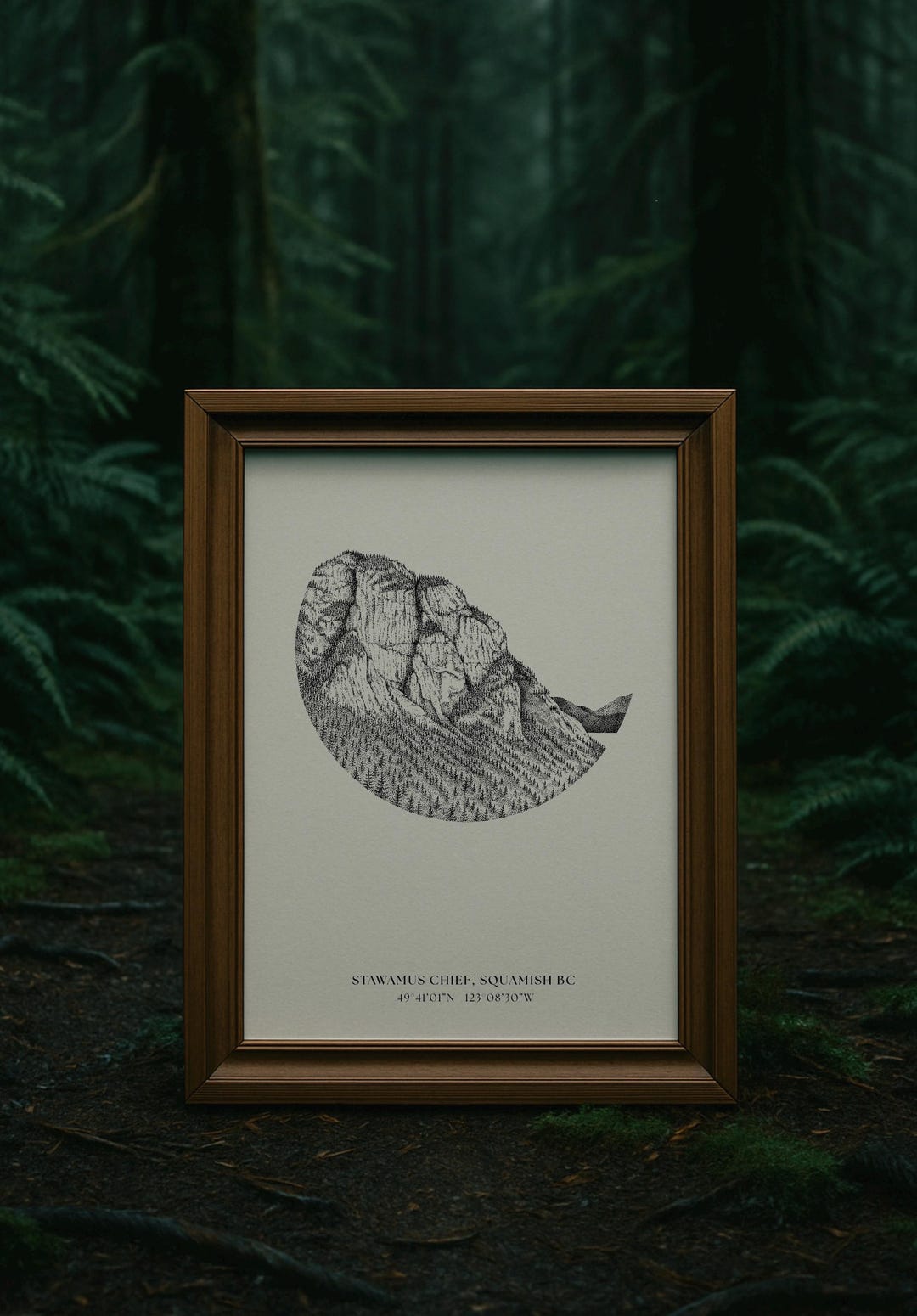 The Chief Squamish Art Print | Stawamus Chief BC Wall Art | Minimalist ...