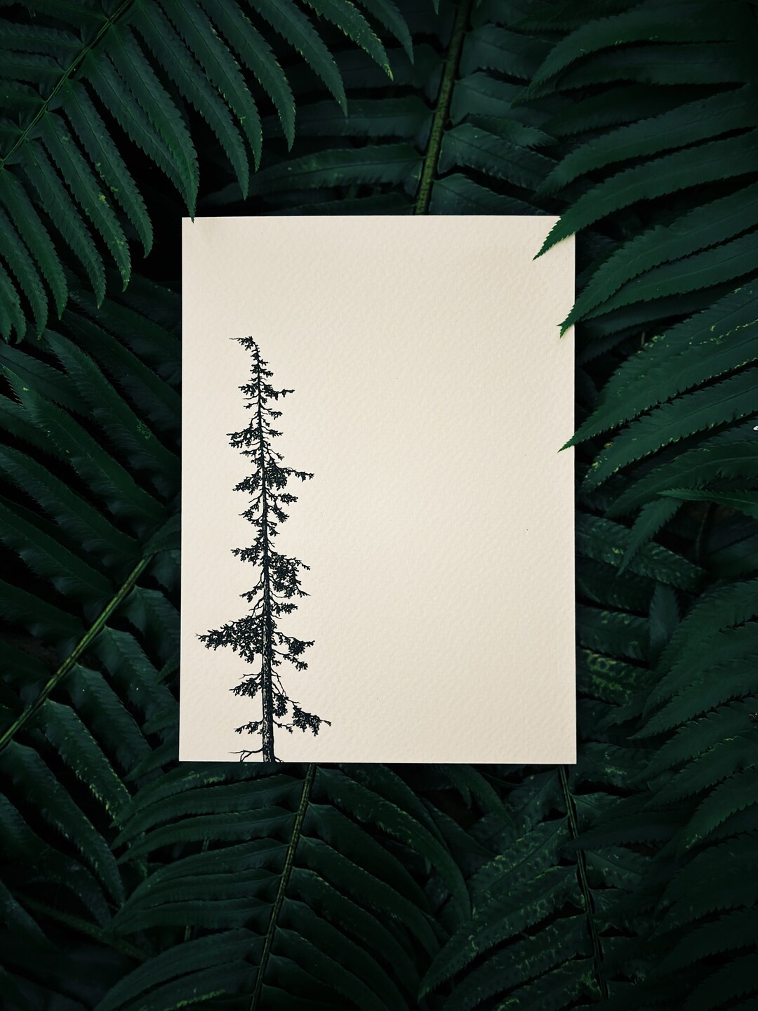 Single Tree Print Minimalistic Tree Print Forest Wall Art Cabin Artwork ...