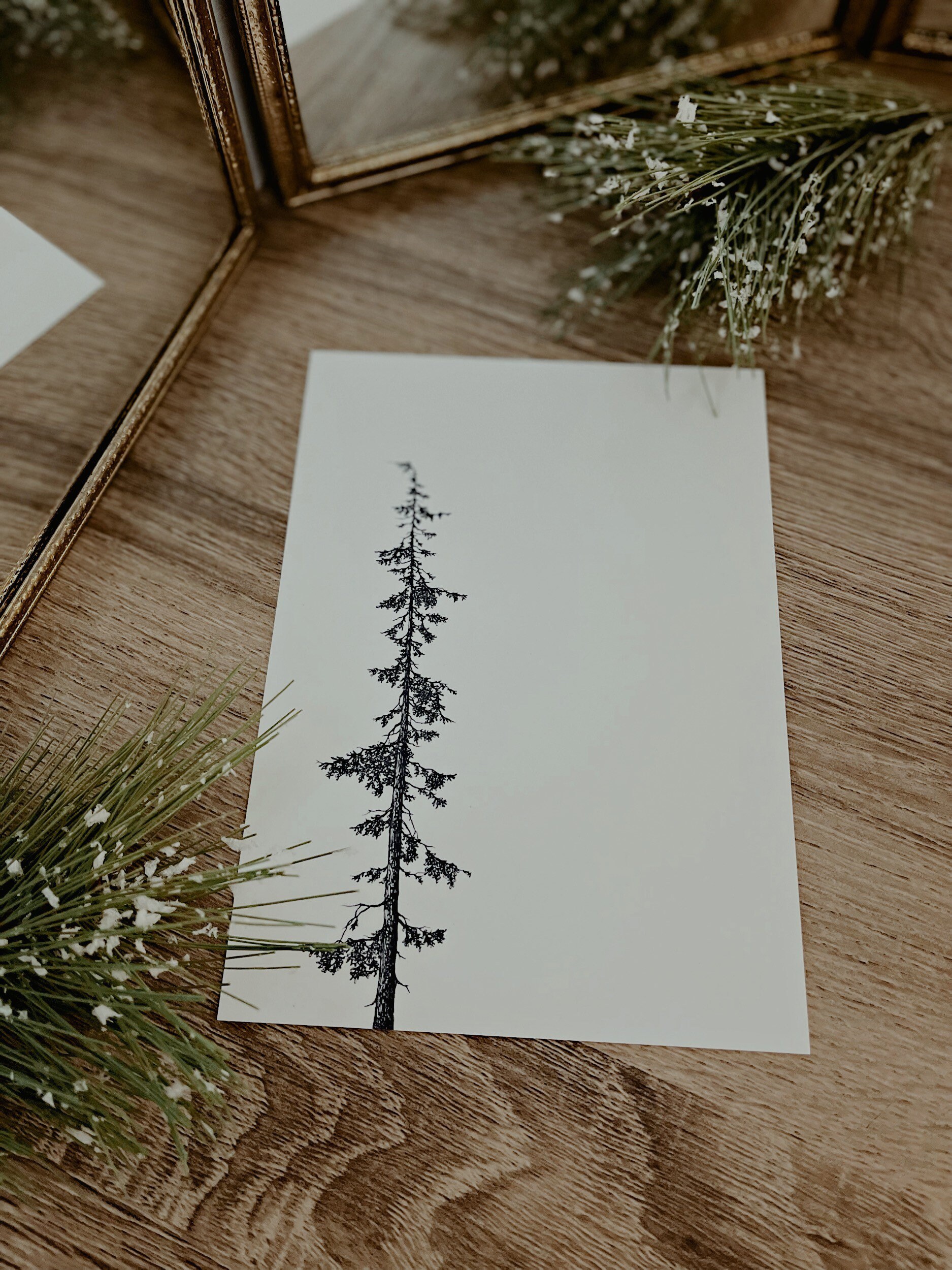 Single Tree Print Minimalistic Tree Print Forest Wall Art - Etsy