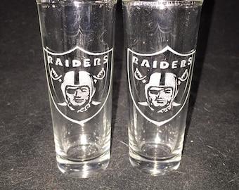 Raiders Shot Glasses - Etsy